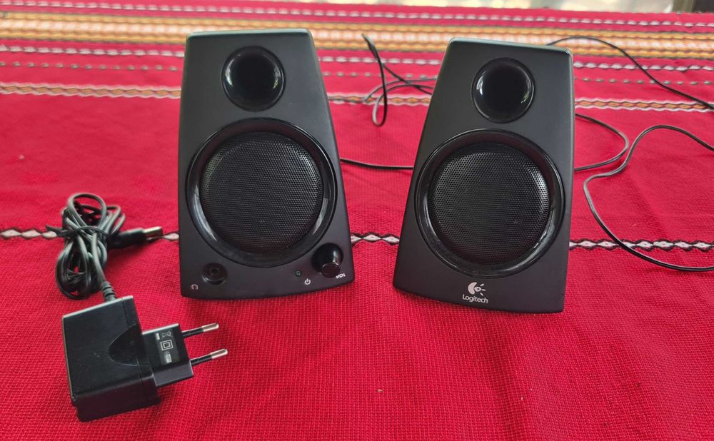 Тонколони Logitech Z130, 2.0, 5W(2 x 2.5W), 3.5 жак, черни с. Георги ...