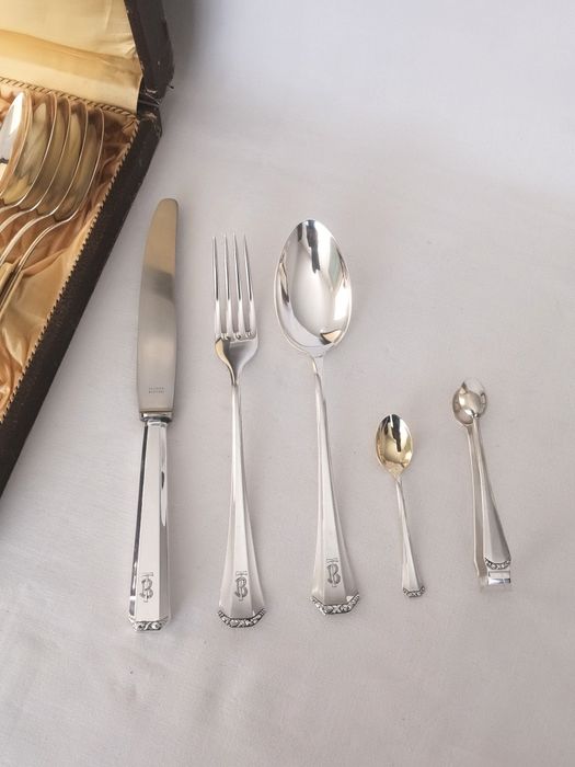 Tacâmuri de argint masiv 800 din anii 1920 Craiova • OLX.ro