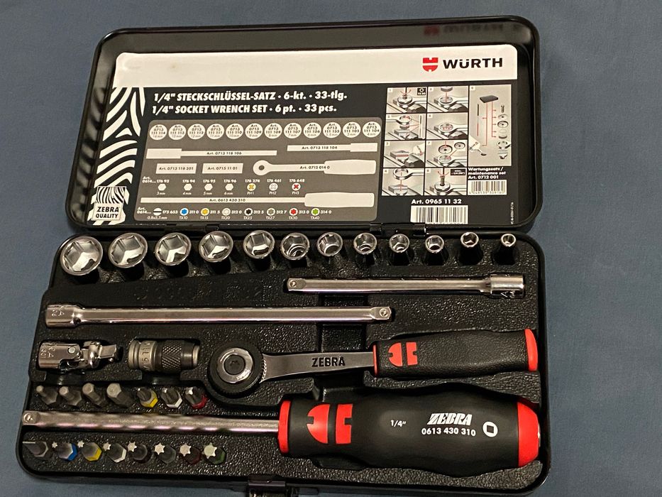 Trusa Wurth 33 de piese cu cheie 1/4 crichet Bucuresti Sectorul 3 • OLX.ro