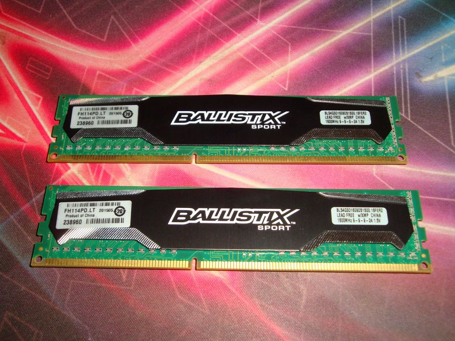 Kit memorii ram Crucial Ballistix Sport by Micron 8GB DDR3 1600 Mhz ...