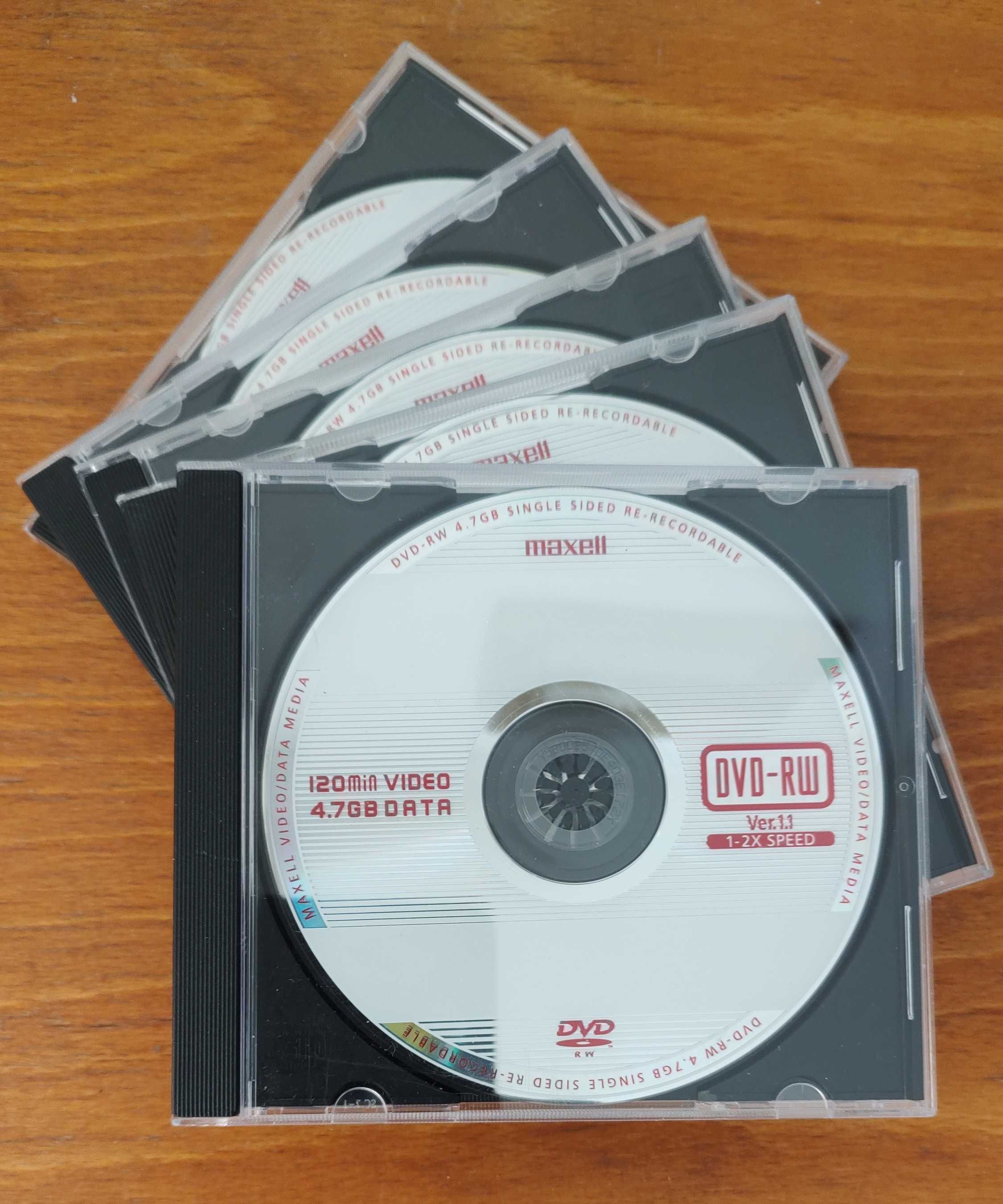 Дискове презаписваеми DVD-RW, DVD+RW, празни кутии за CD и DVD дискове ...