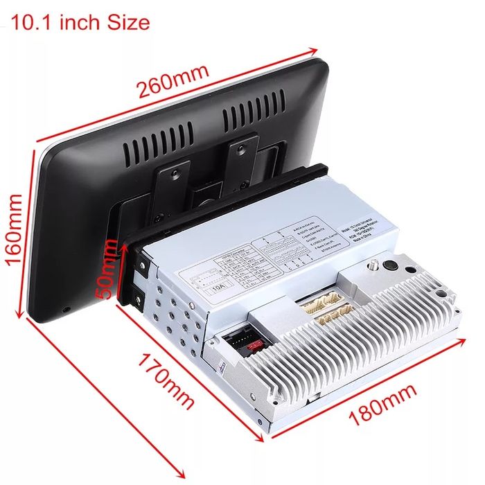 Android 11 екран 10.1 инча Универсална 360 ° 1 дин андроид навигация гр ...