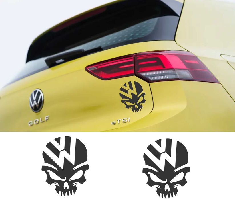 VW Череп стикери VW стикер VW Sticker Универсален стикер гр. София 7-ми ...