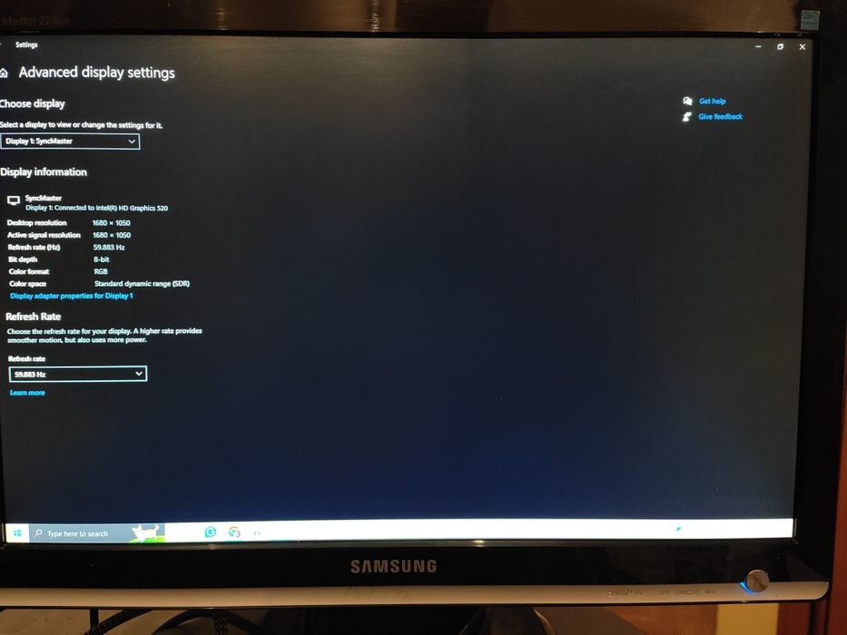 Monitor SyncMaster Samsung 22 inch 223BW Bucuresti Sectorul 4 • OLX.ro