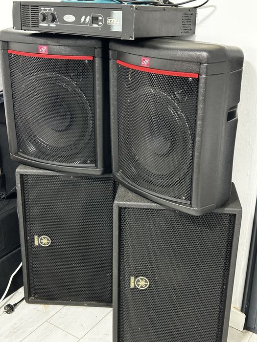 Sistem Audio Profesional 4 Boxe + Amplificator Brasov • OLX.ro