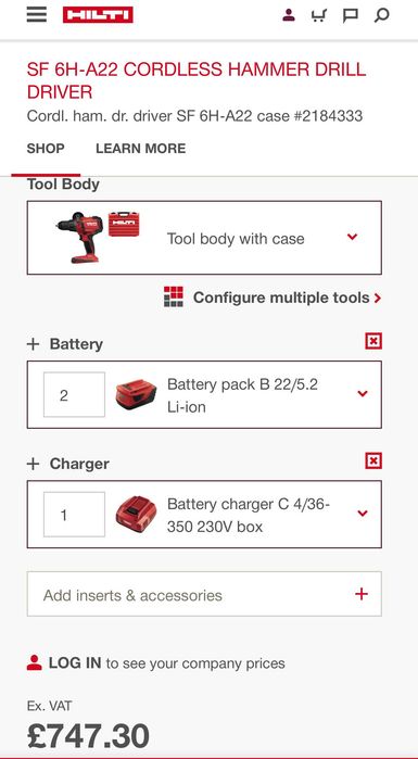 Hilti SF 6H-A22 ATC - Ударен винтоверт 2x22V 5.2Ah гр. Шумен Добруджански • OLX.bg
