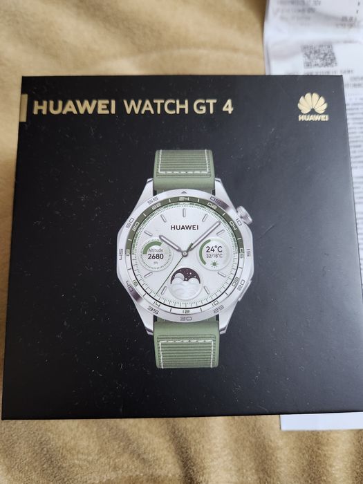 Huawei watch GT4 GREEN чисто нов, подарък от коледа Смарт часовник гр. Благоевград Еленово 1 ...
