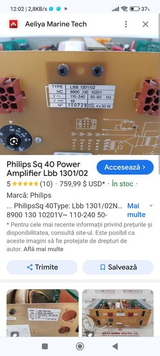 Amplificator final (statie) Philips SQ40 (lbb1333/02) Brasov • OLX.ro
