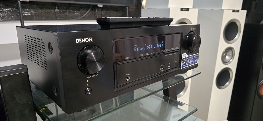 Receiver 7.2 Denon AVR-X1400H Dolby Atmos Bluetooth Wifi Heos 4k Usb ...