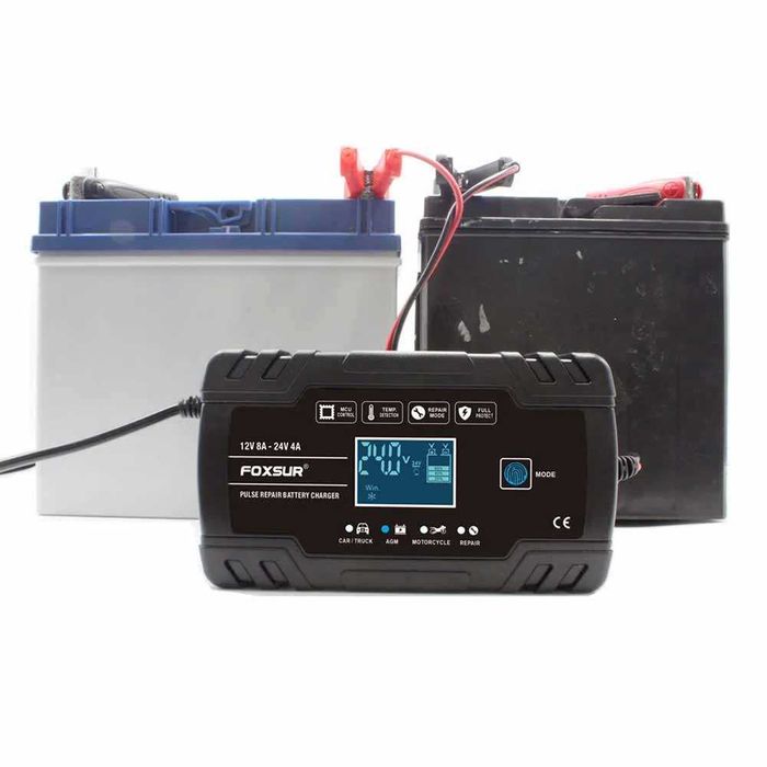 Автоматично зарядно устройство 12V/8A, 24V/4A XTROBB гр. Хасково Овчарски • OLX.bg