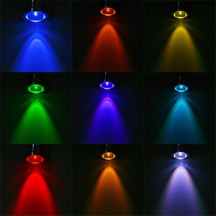 Proiector led subacvatic exterior gradina piscina multicolor 12V 10W ...