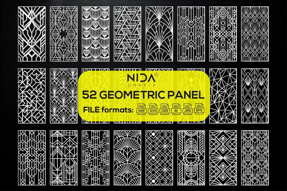 52 Modele Panouri Geometrice format : dxf, svg, cdr, ai, jpg, eps Iasi ...
