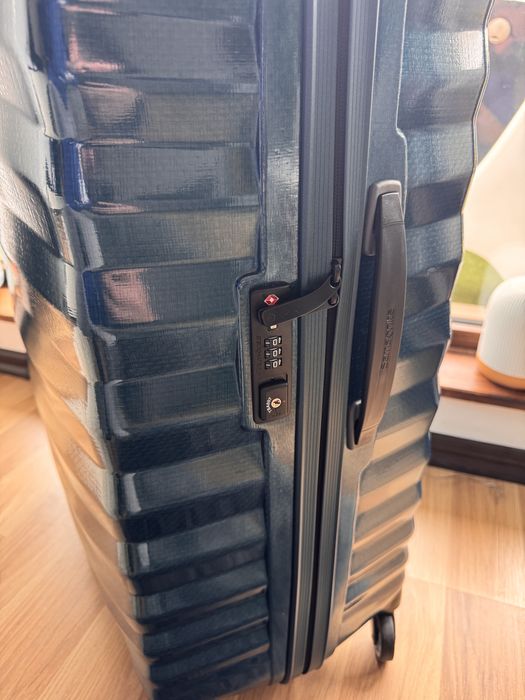 Troler Samsonite Spinner Lite Shock 81/30 petrol blue Iernuteni • OLX.ro