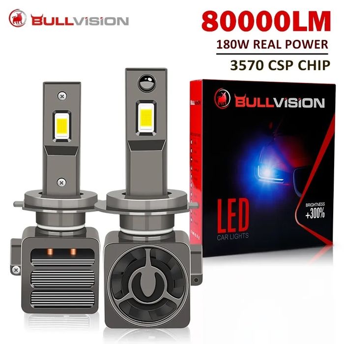 Set 2 becuri led d1s d2s d3s d5s h4 h7 h1 h8 h9 h11 hb4 6500k 20000 ...