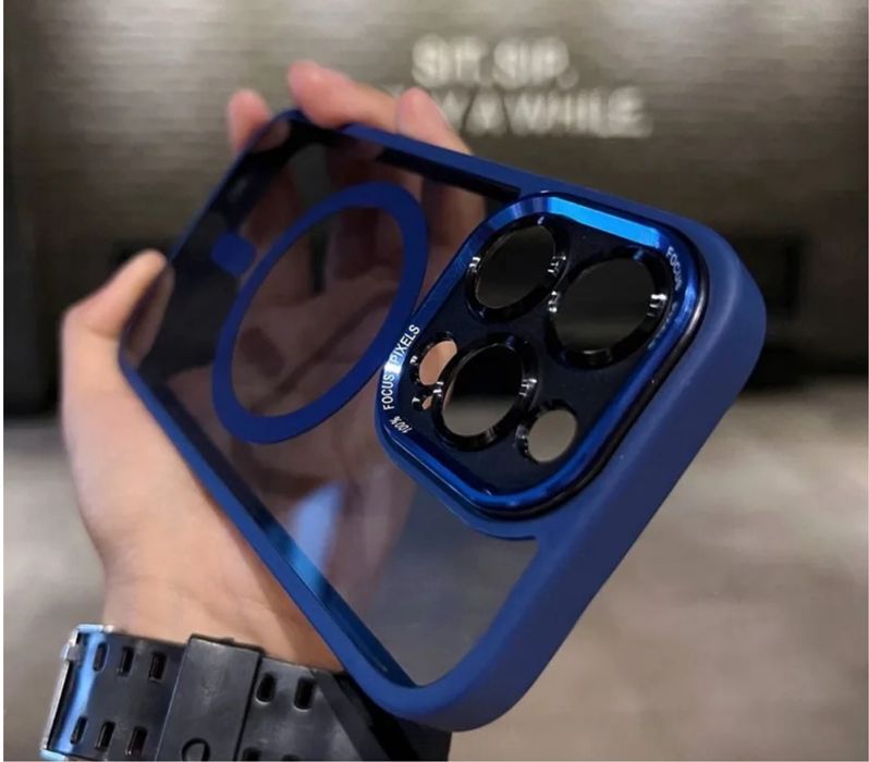 Iphone 12/13/14/15/16/PRO/MAX/PLUS Husa Magsafe Safe Case Spate Fumuri ...