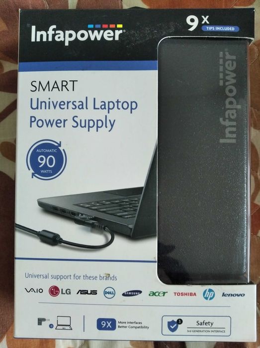Зариядно за лаптоп Infapower 90w P034 универсално ново 30 гр. София ...