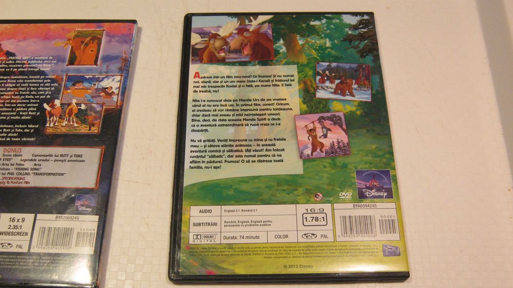 Lot 2 DVD/FRATELE URS/2,6 ore desene animate dublate in Romana.. Arad ...