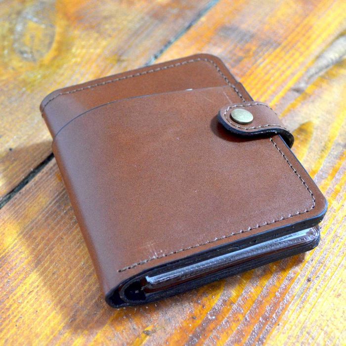 Portdocument auto/portofel piele naturala maro coniac, talon romanesc ...