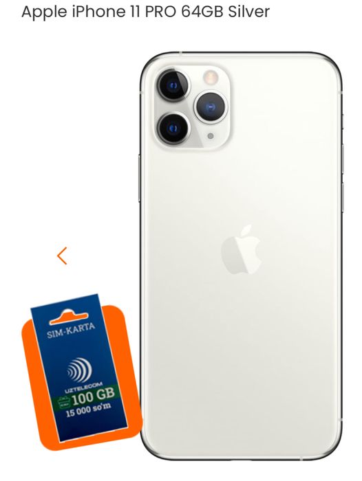 Iphone 11pro 64gb sotiladi yoki abmen qilinadi: 3 800 000 сум - Мобильные телефоны Навои на Olx