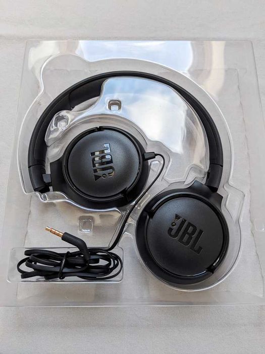 Casti JBL TUNE 500 stereo cu microfon jack on ear NOI negre HARMAN Cluj ...