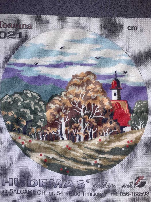 Goblenuri cusute manual cu modelul inclusiv pe spate, neînrămate Targu ...