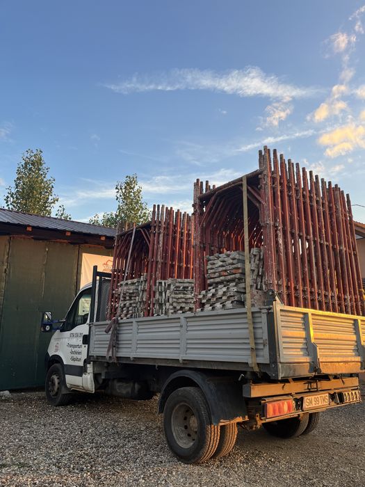 Schela 6m din aluminiu pe roti, schela metalica, popici, panouri doka ...