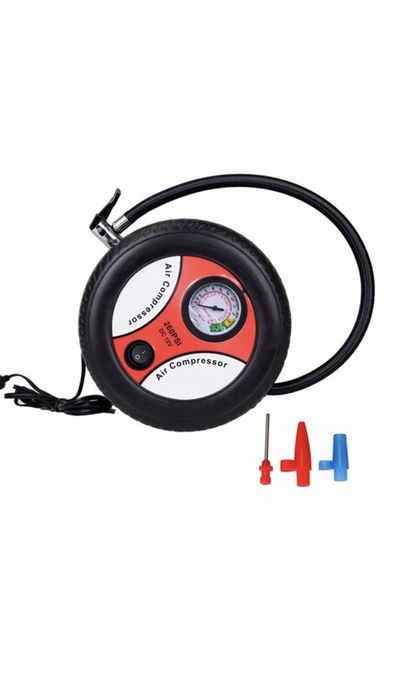 Compresor auto forma anvelopa cu alimentare bricheta 12V, 260PSI ...