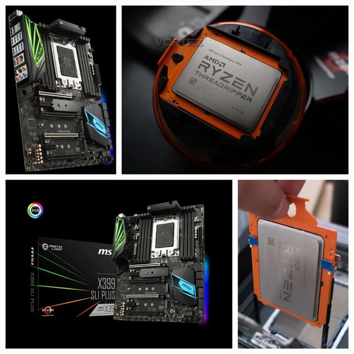 Kit gaming AMD Ryzen Threadripper MSI X399 SLI Plus Galati • OLX.ro