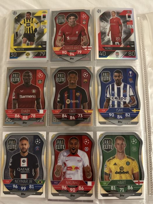 Chrome shields , Pro elites and limited editions match attax 22/23 ...