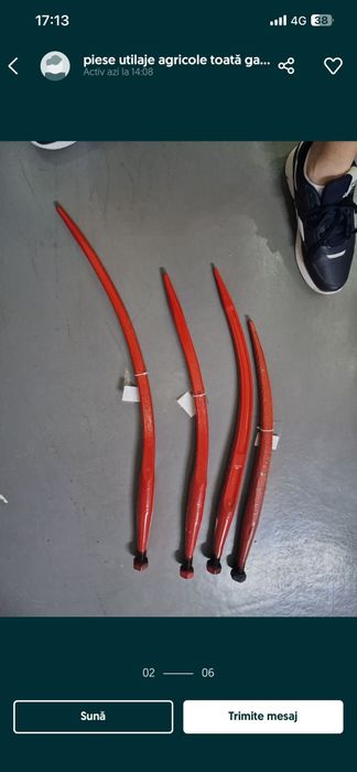 Tepusa dinte curbat 660 mm preț 140 lei bucata cu tva pe baza de coma ...