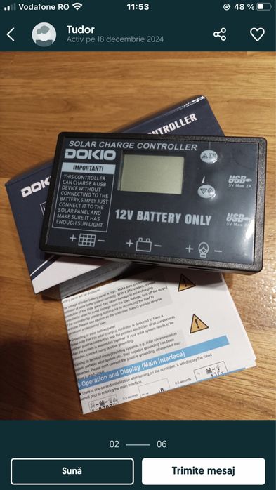 Mppt si 2buc.mini panou solar Dc-dc booster Cap Aurora • OLX.ro