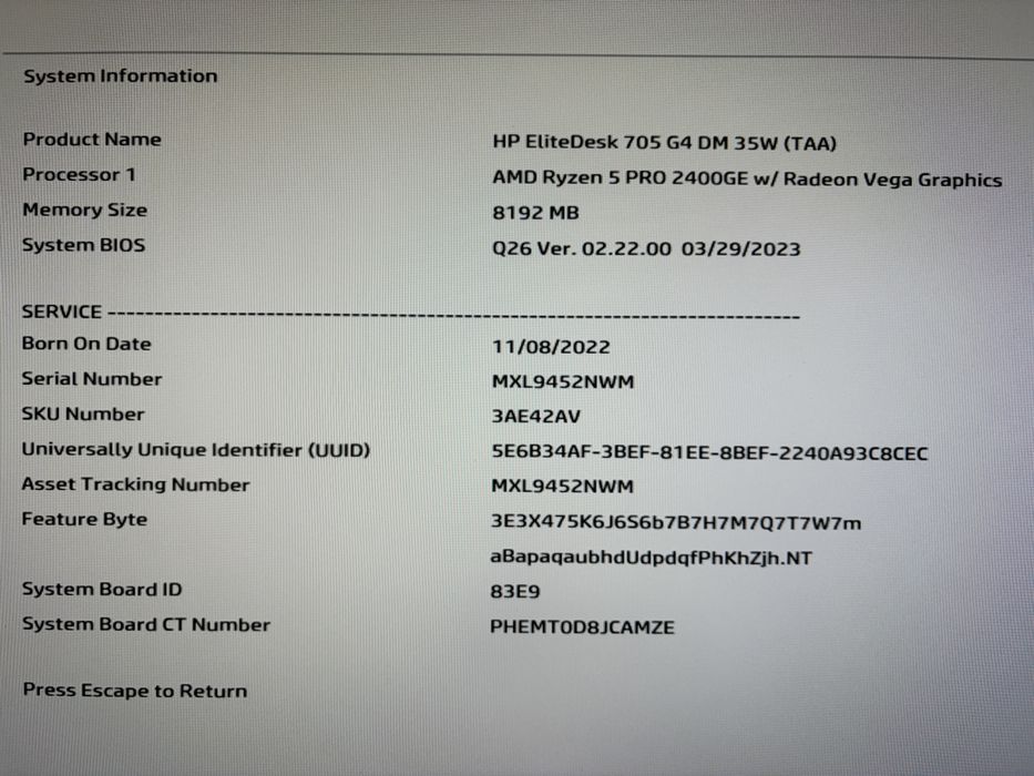 Mini Pc Hp 705 g4 Ryzen 5 PRO 2400GE Bucuresti Sectorul 2 • OLX.ro