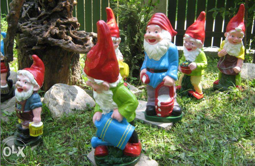 Pitici de gradina si Alba ca Zapada din beton (50cm.) Bucuresti ...