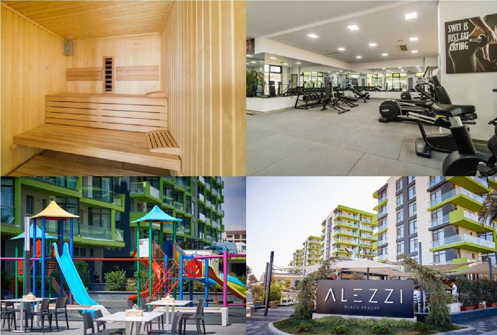 Alezzi Beach Apart. 3 camere Prima linie cu vedere frontala cu Roi>12% Mamaia-Sat • OLX.ro