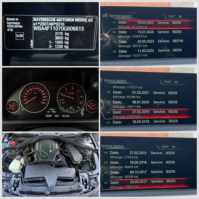 BMW 420xD//M Pachet//F36/ Camera / CarbonSchwarz / Alcantara /B47-190Cp ...