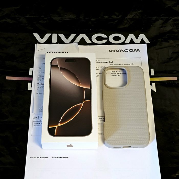 ЧИСТО HOB * 256GB iPhone 16 Pro Vivacom Гаранция 2026 Desert Titanium гр. София Младост 1 • OLX.bg