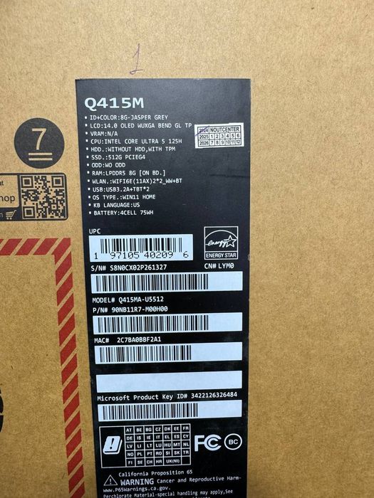 Asus ZenBook Q415 mega skidka: 595 у.е. - Ноутбуки Ташкент на Olx
