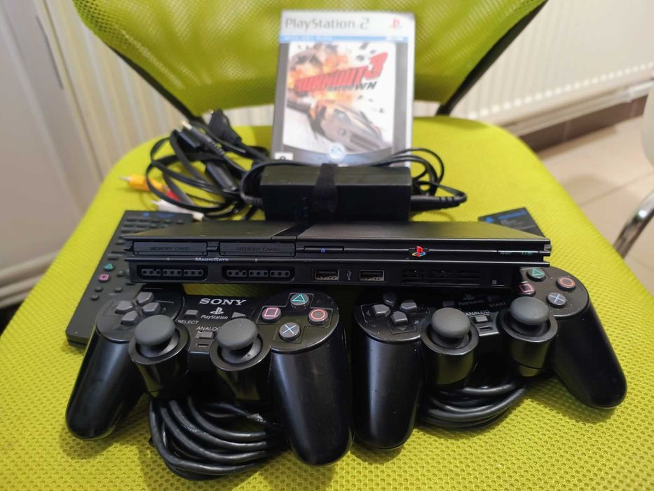 Consola Sony Playstation 2 PS2 completa + joc Burnout 3 Cluj-Napoca ...