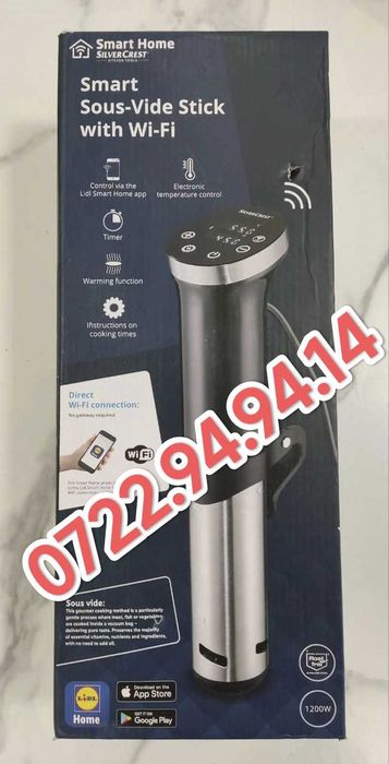 SILVERCREST Stick sous vide - Smart WiFi 1200 W NOU Bucuresti Sectorul ...