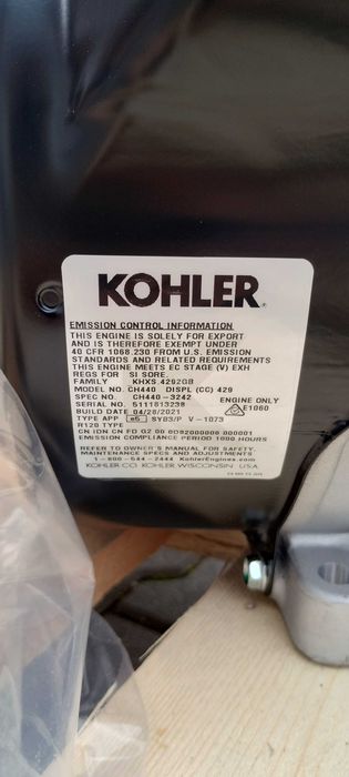 Motor Generator Kohler COMMAND PRO CH440 - 14HP - NOU Sangeorgiu de ...