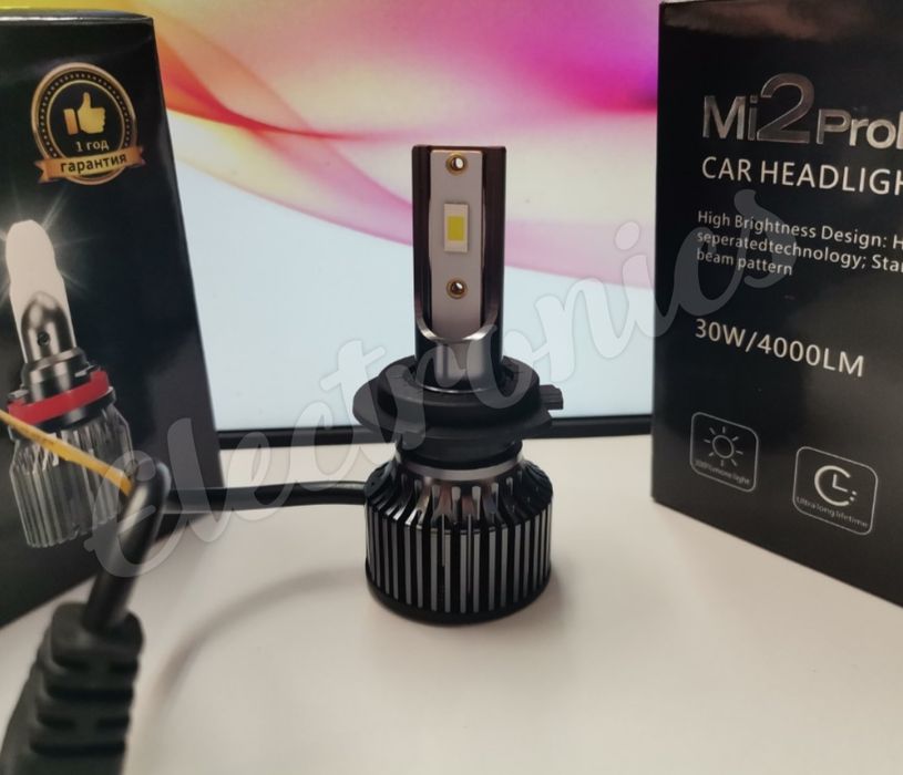 Комплект LED Крушки, H7 Х7, 12V 60W, 8000lm, Диодни, 2 Броя гр. София Люлин - център • OLX.bg