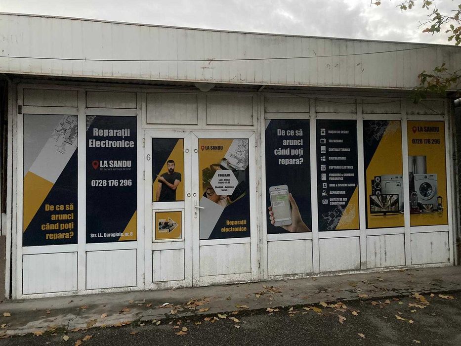 Window graphics / one way vision / autocolant perforat Pitesti • OLX.ro