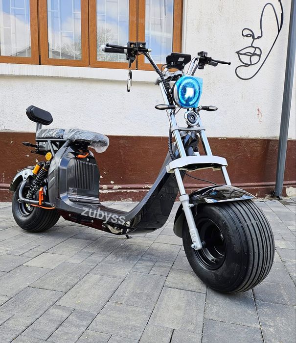Scuter Electric Citycoco Smarda fara permis 25-55km/h motor 1500W ...
