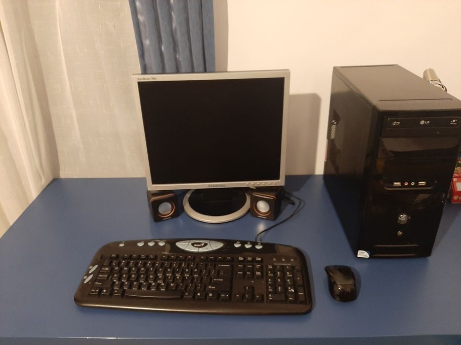Sistem pc +tastatura,mouse,boxe și monitor Dragomiresti-Deal • OLX.ro
