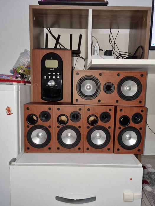 Sistem Boxe Genius SW-HF5.1 6000 Wood Bucuresti Sectorul 6 • OLX.ro