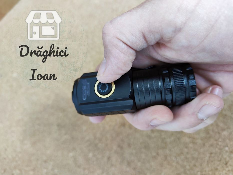 MiniTORCH TURBO 3*P35 - Lanterna mica PROFESIONALA, PUTERNICA cu clips Videle • OLX.ro