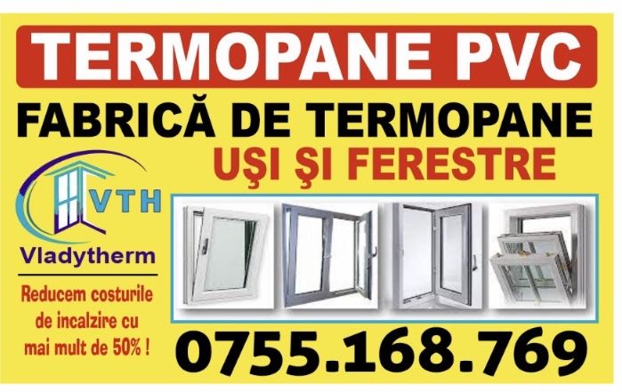 TERMOPANE PVC toata gama de culori Bacau • OLX.ro