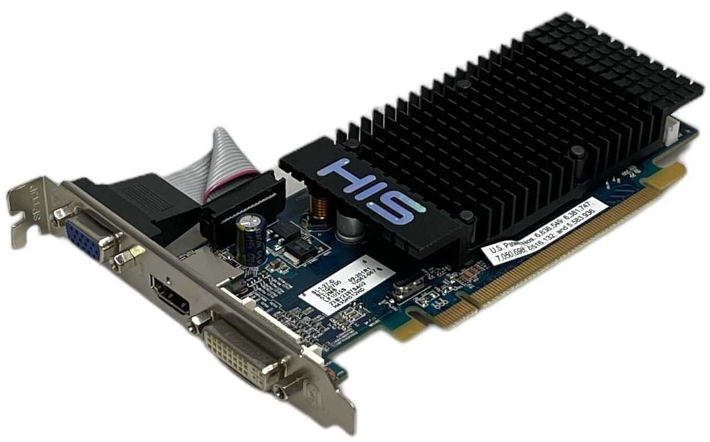 Видео карта GPU HIS Radeon HD 4350 512MB DDR3 64bit VGA/DVI/HDMI гр ...