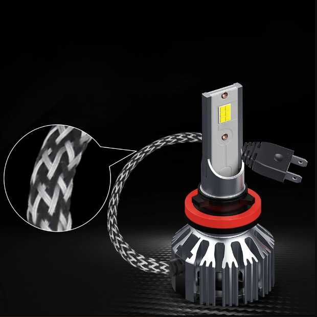 Set Bec Auto Led H7, 6500K 30000LM ALB Rece, Foarte Luminos Bragadiru ...