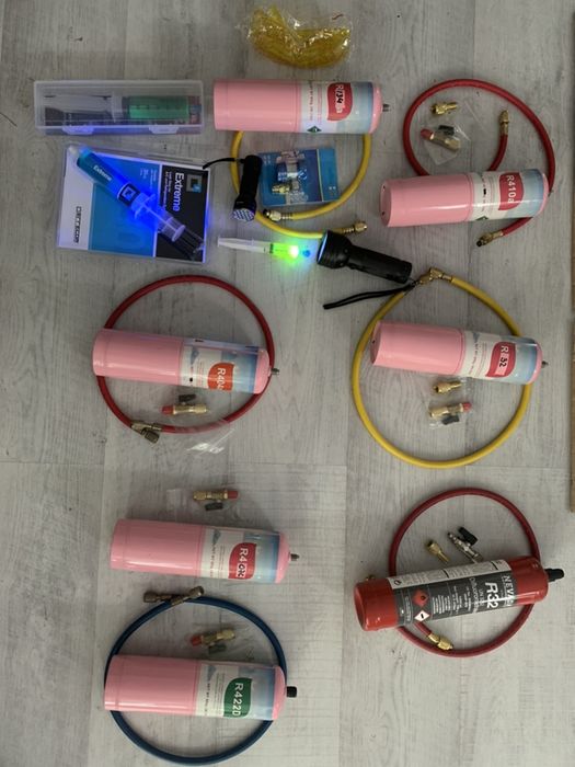 Kit freon r32 nevada butelie filet stanga cu robinet si furtun aer ...